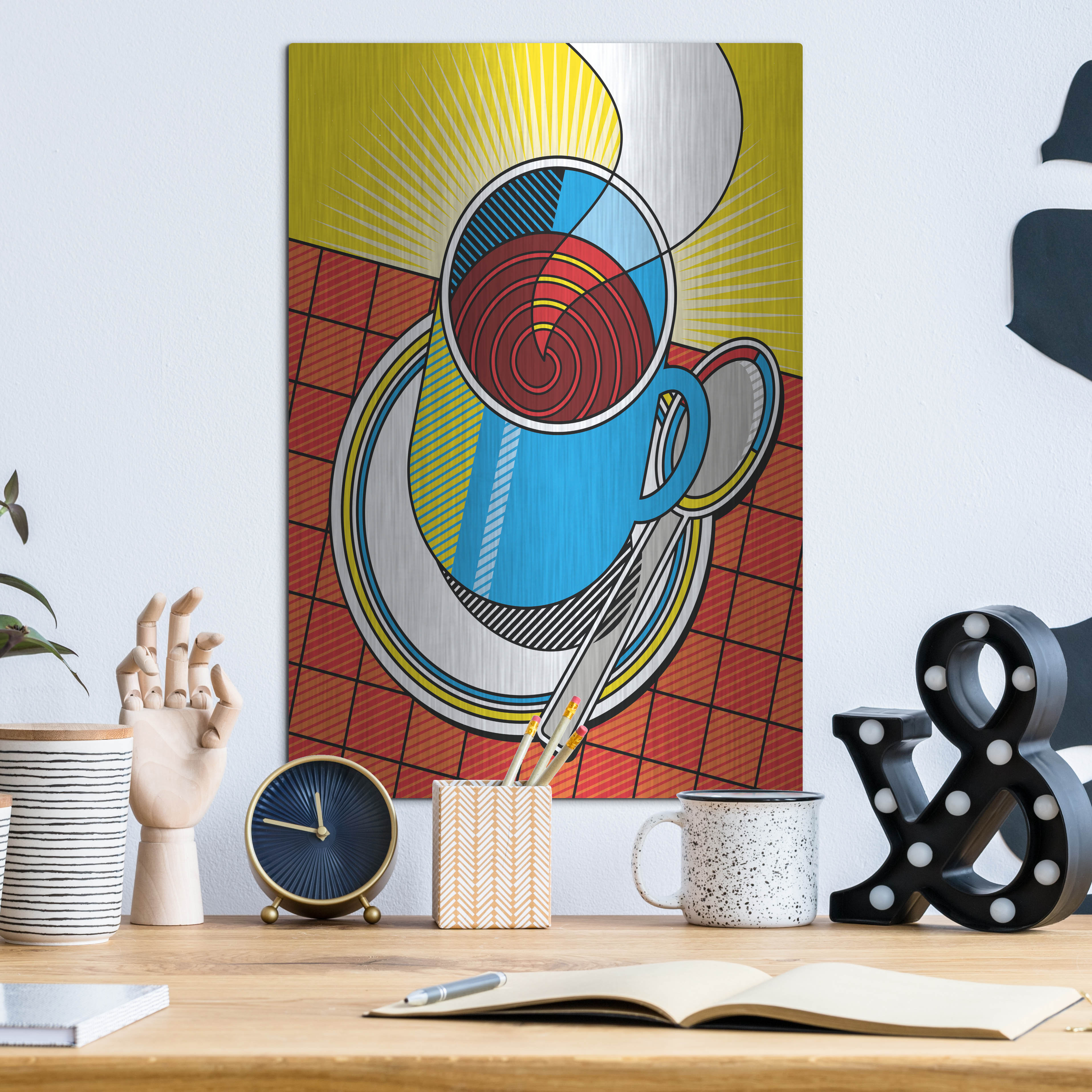 Luxe Metal Art 'Diner Coffee' By Ron Magnes, Metal " Diner Coffee " by ...