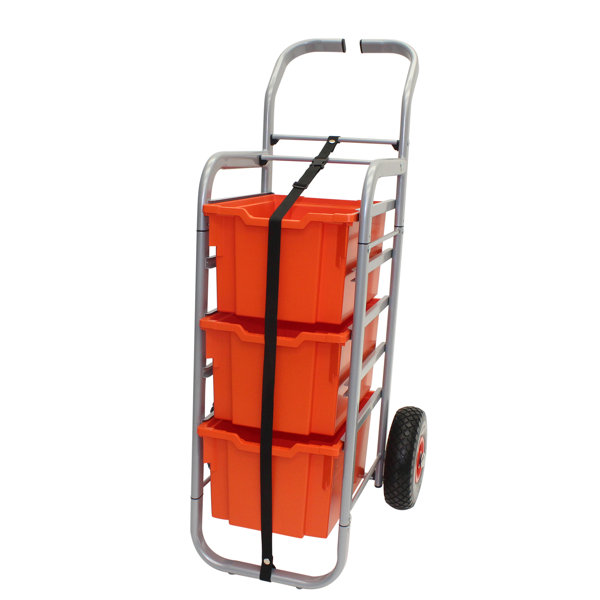 Gratnells 3 Compartment Metal Tote Tray Cart | Wayfair