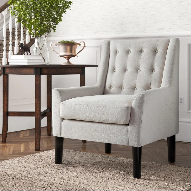 Lark Manor™ Modern Furniture Reading Arm Living Room Comfy Small Accent ...