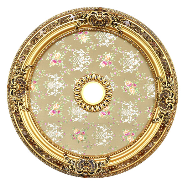 Artistry Lighting Rose and Scrolls Ceiling Medallion | Wayfair