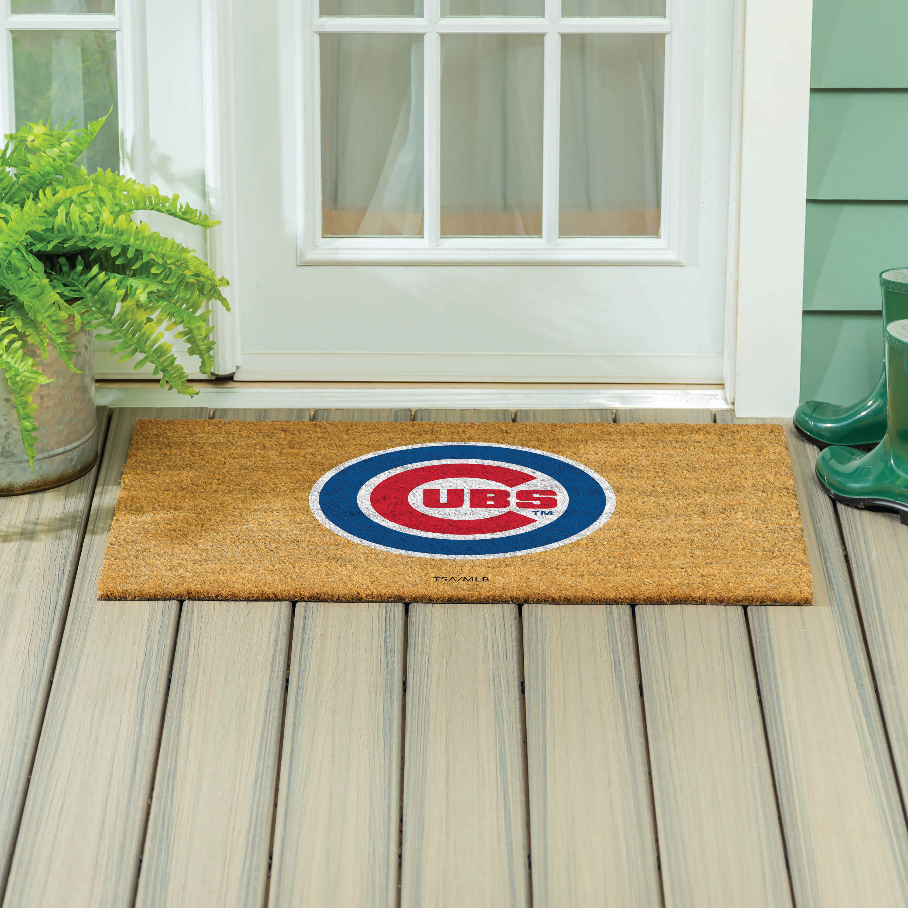 Latitude Run® Chicago Cubs Large Full Color Coir Mat, 36"x24" | Wayfair