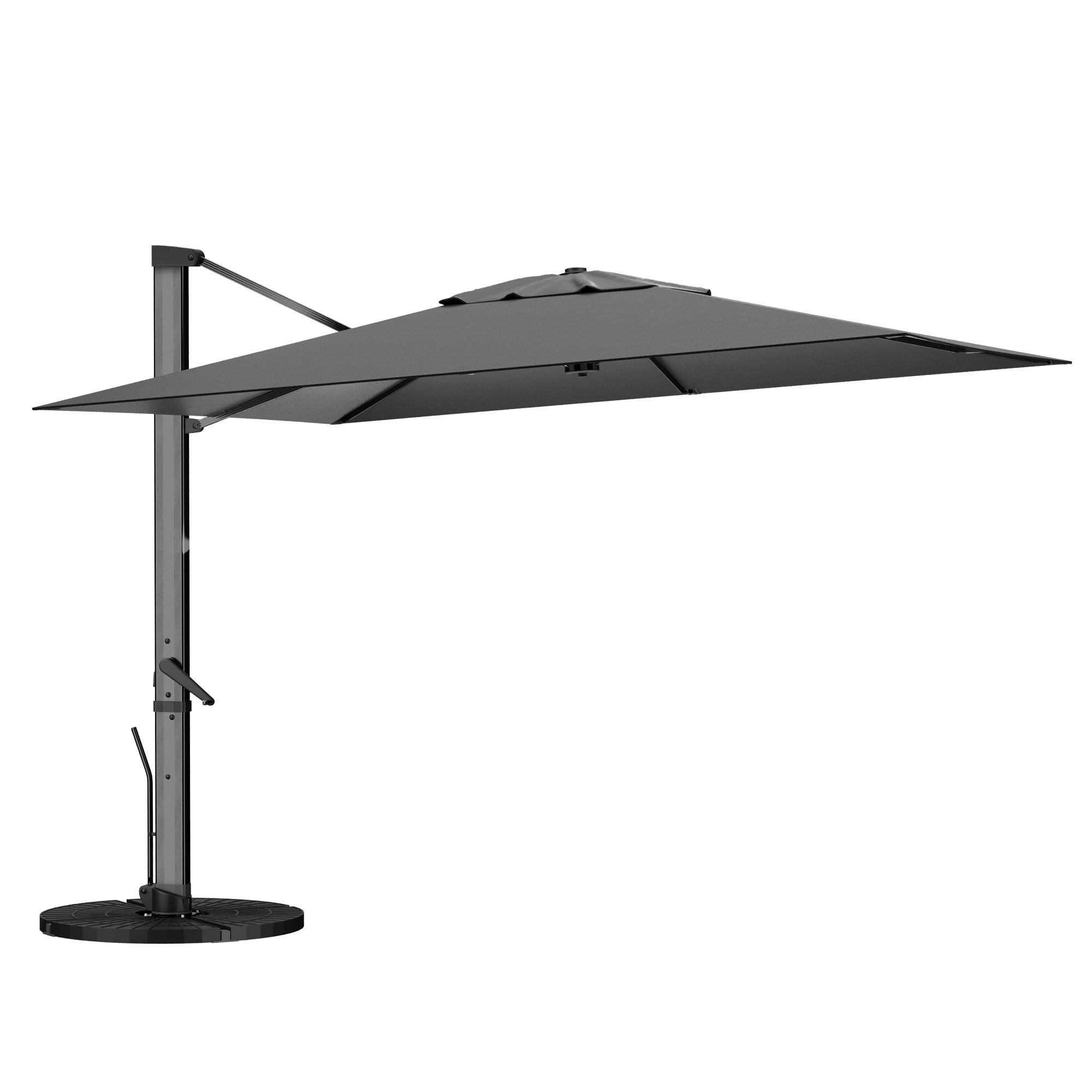 Arlmont & Co. Talaina 10ft. x 10ft. Umbrella Without Base, grey | Wayfair