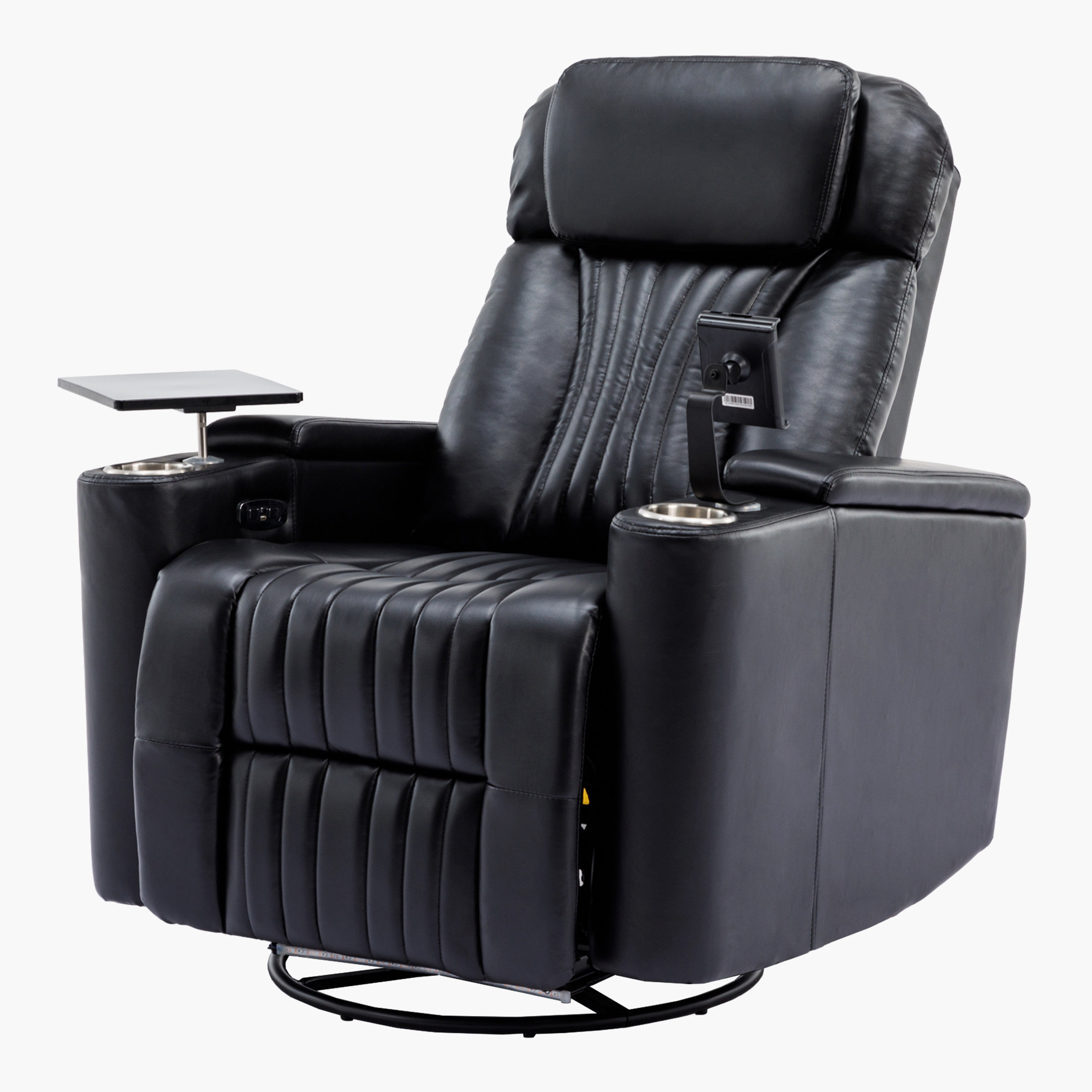 Hokku Designs Lavendon 34.6" Wide Faux Leather Manual Standard Recliner ...