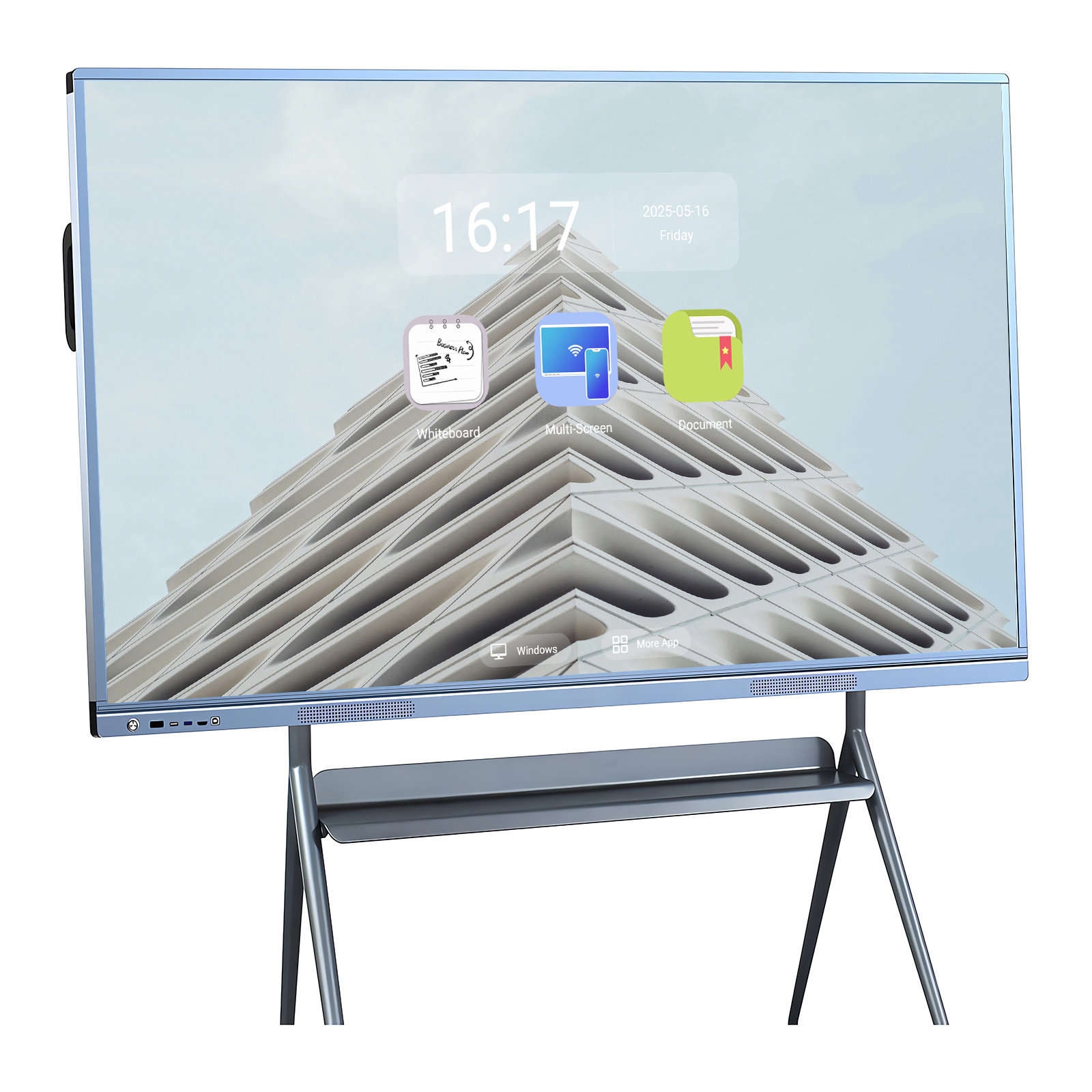 JYXCN Smart Board 65 Inch All-in-One Touch Screen, Interactive Whiteboard with Dual System ...