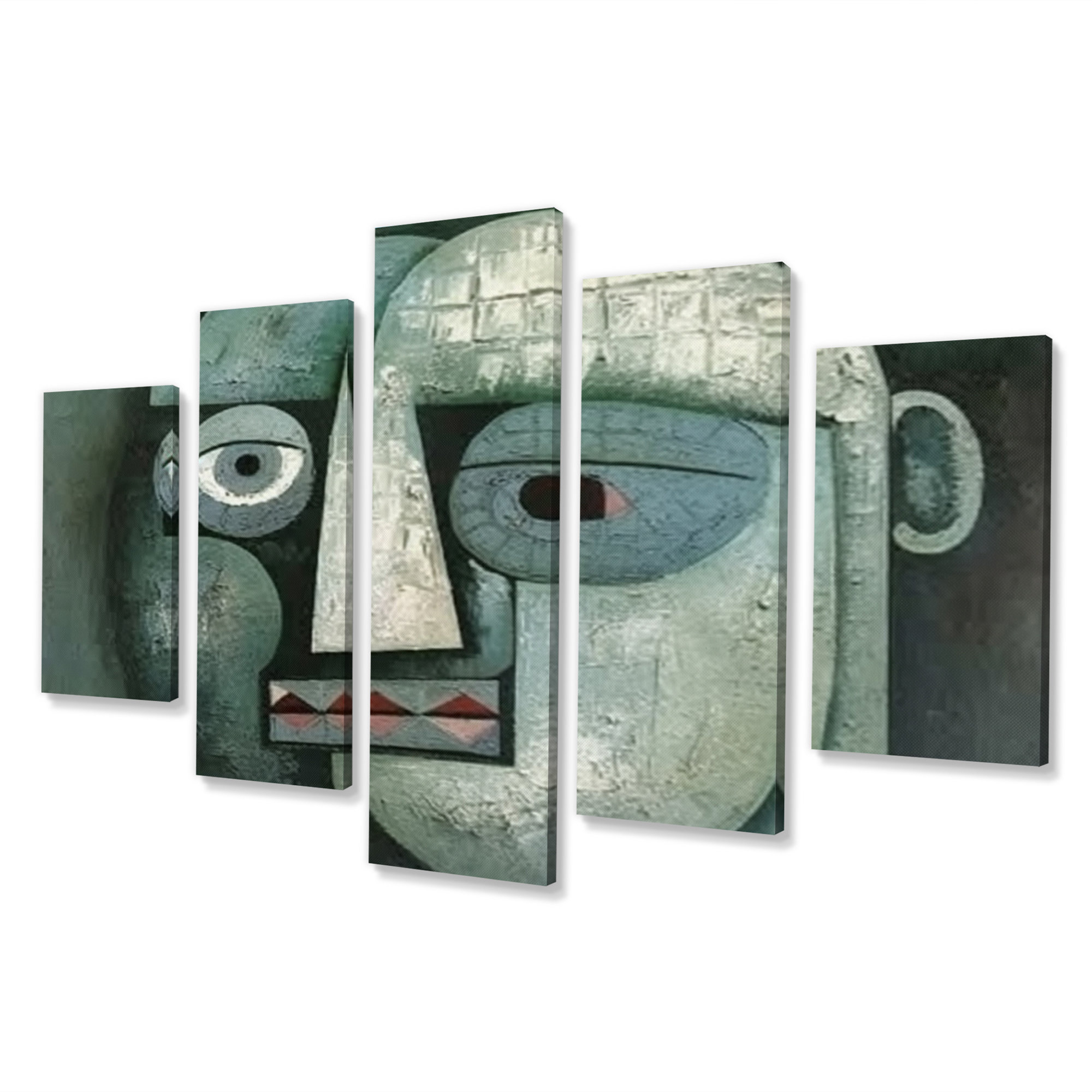 Latitude Run® Abstract Mask Portrait Picasso Hommage - Wall Art Print ...