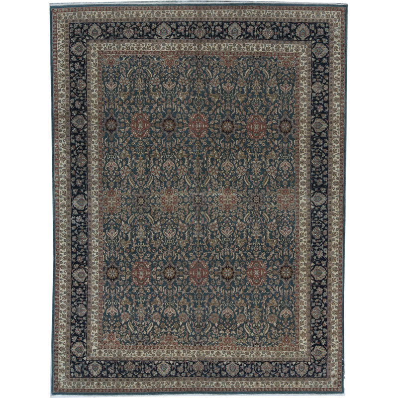 Bokara Rug Co., Inc. Hand-Knotted High-Quality Blue and Black Area Rug ...