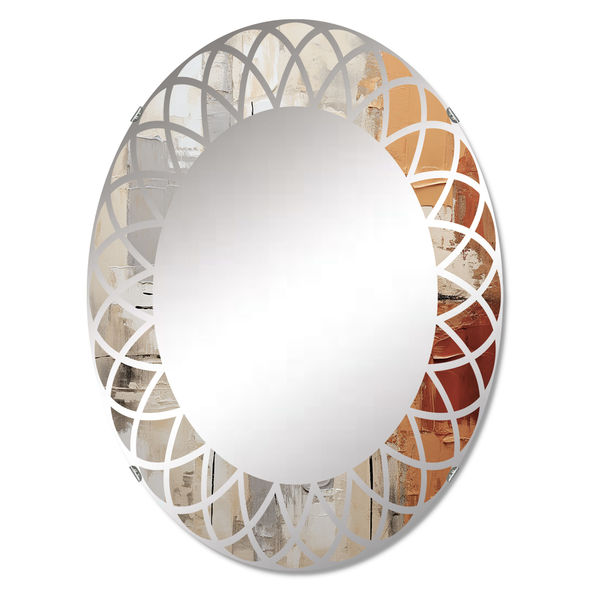 East Urban Home Crescendo - Modern Wall Mirror Oval | Wayfair