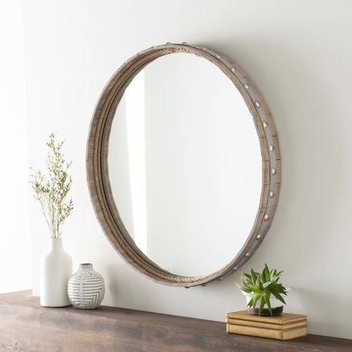 Medium Round Wall Mirrors You'll Love | Wayfair
