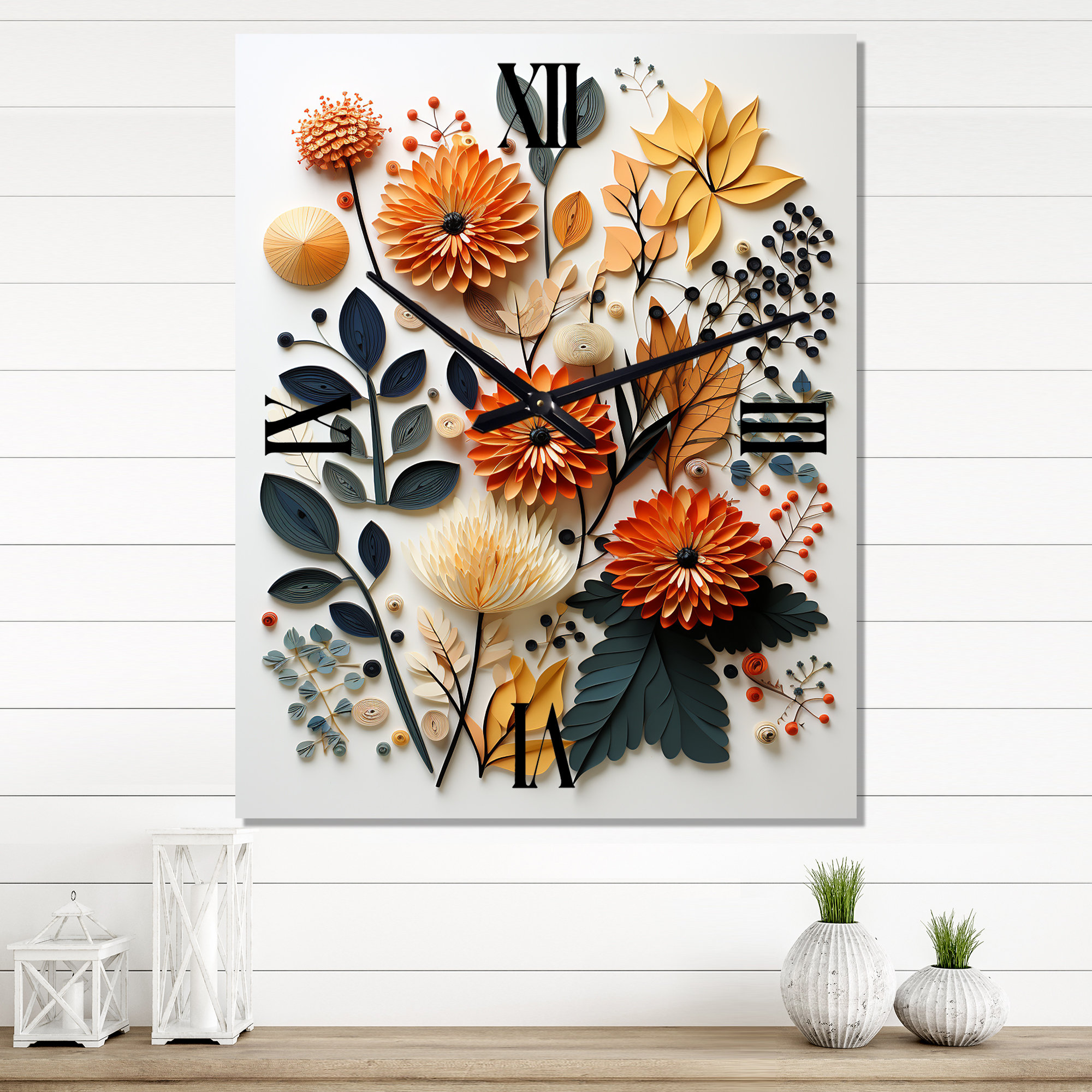 East Urban Home Jeret Aluminum Wall Clock | Wayfair