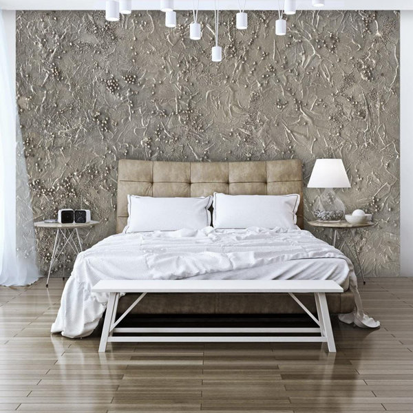 Fly Trend King, LLC Wallpaper - Silver Serenade (Stone) - Wayfair Canada