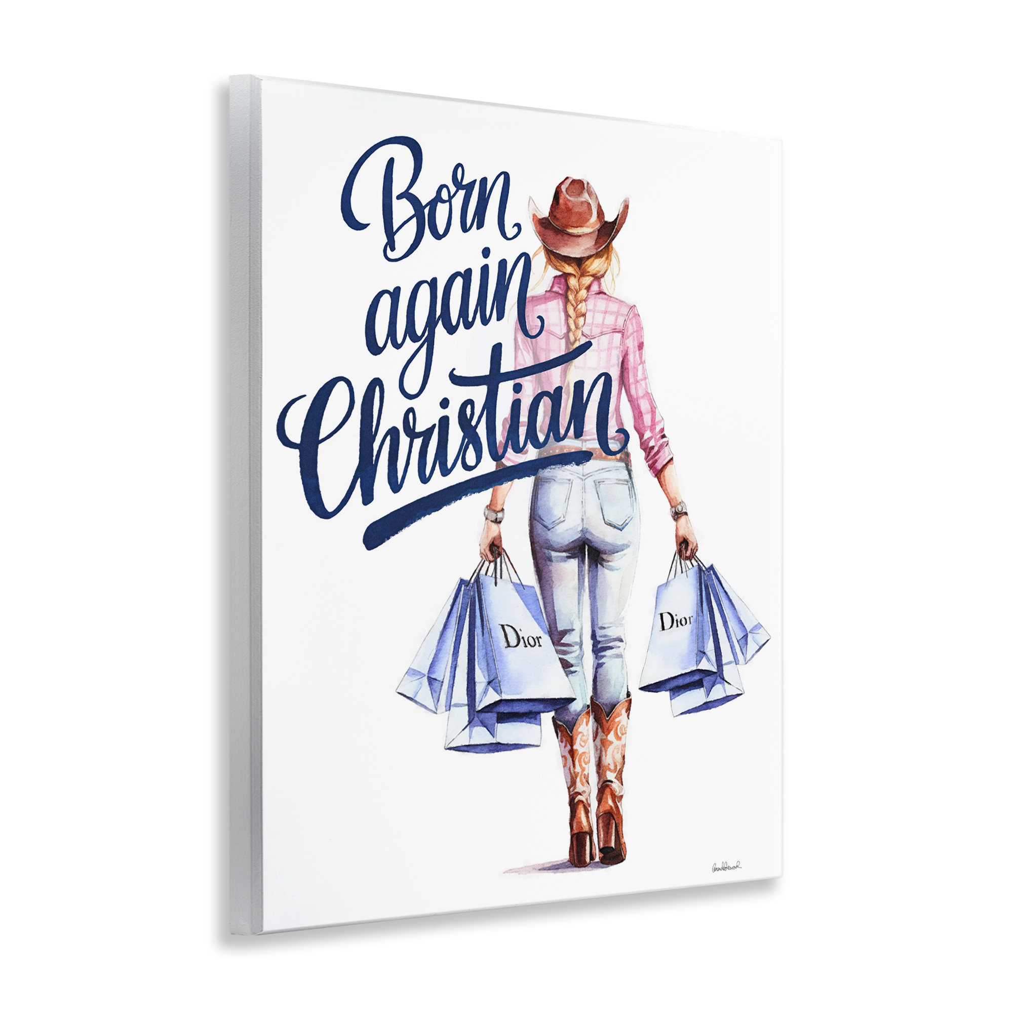 Ophelia & Co. Born Again Christian Cowgirl Wall Plaque, design by ...