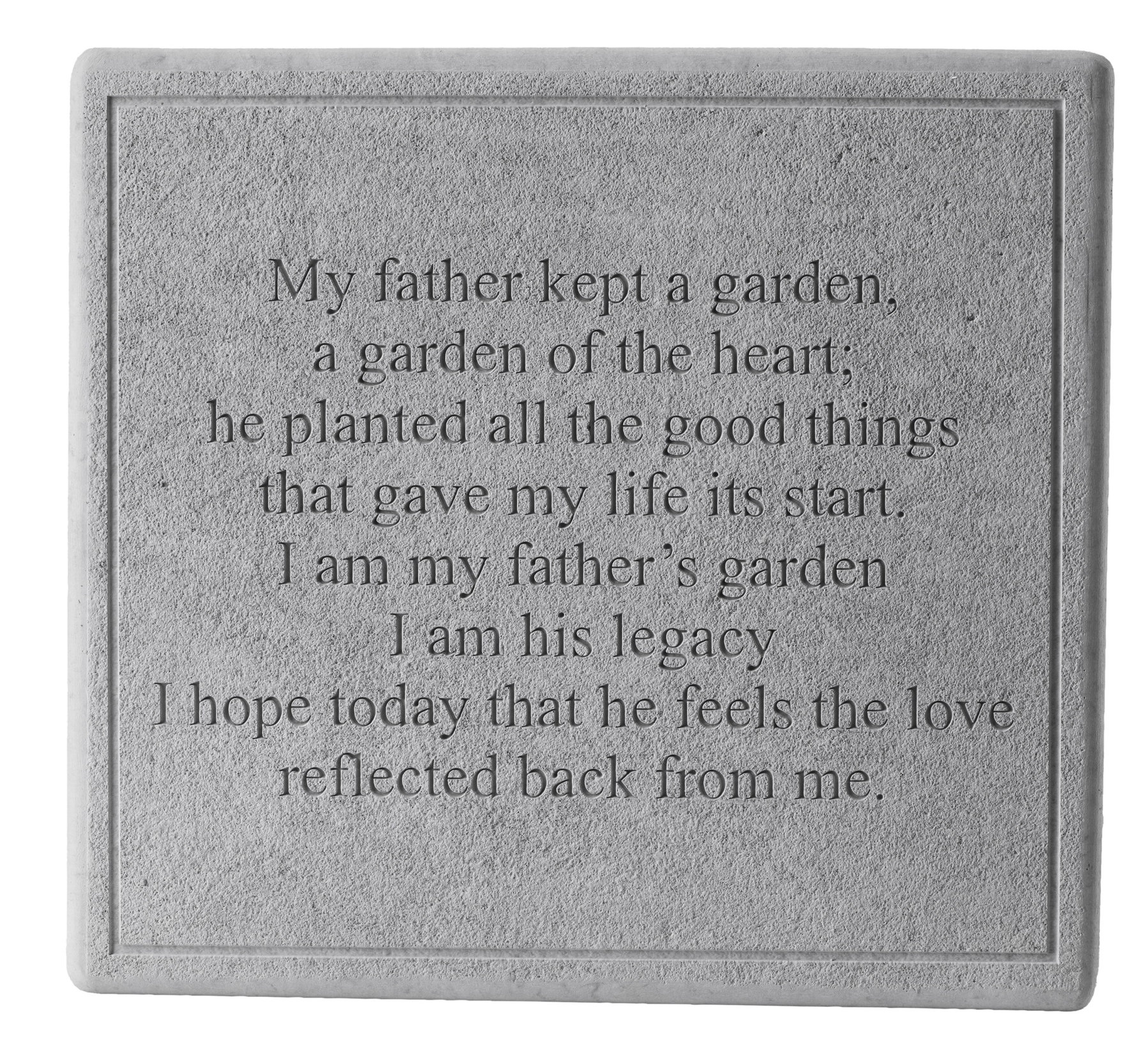 Kay Berry, Inc My Father Kept a Garden Memorial Stone & Reviews | Wayfair