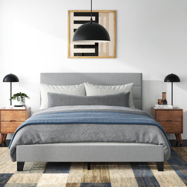 Etta Avenue™ Rhea Upholstered Standard Bed & Reviews | Wayfair