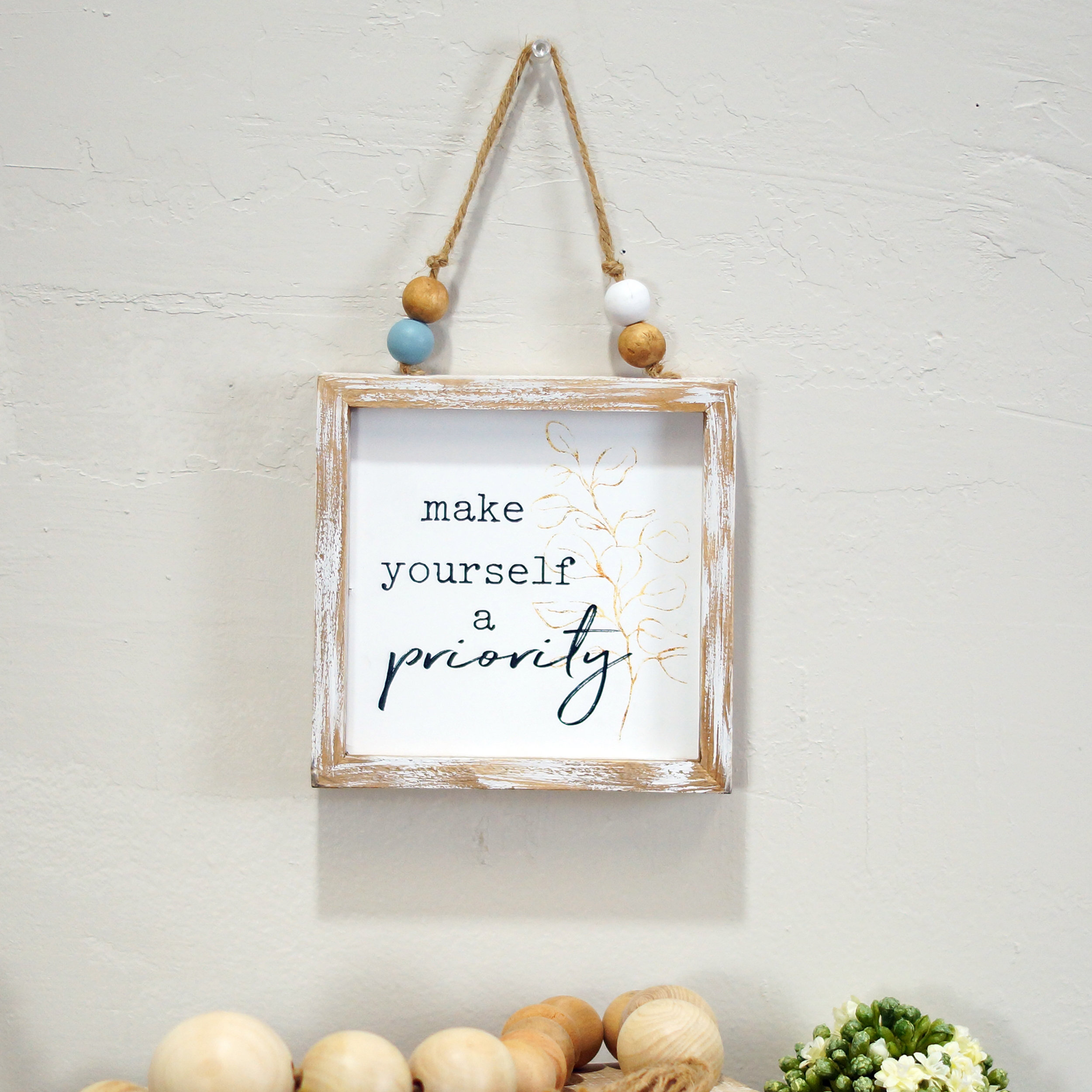 August Grove® VIP Wood 10.5 in. White Priority Wall Sign | Wayfair