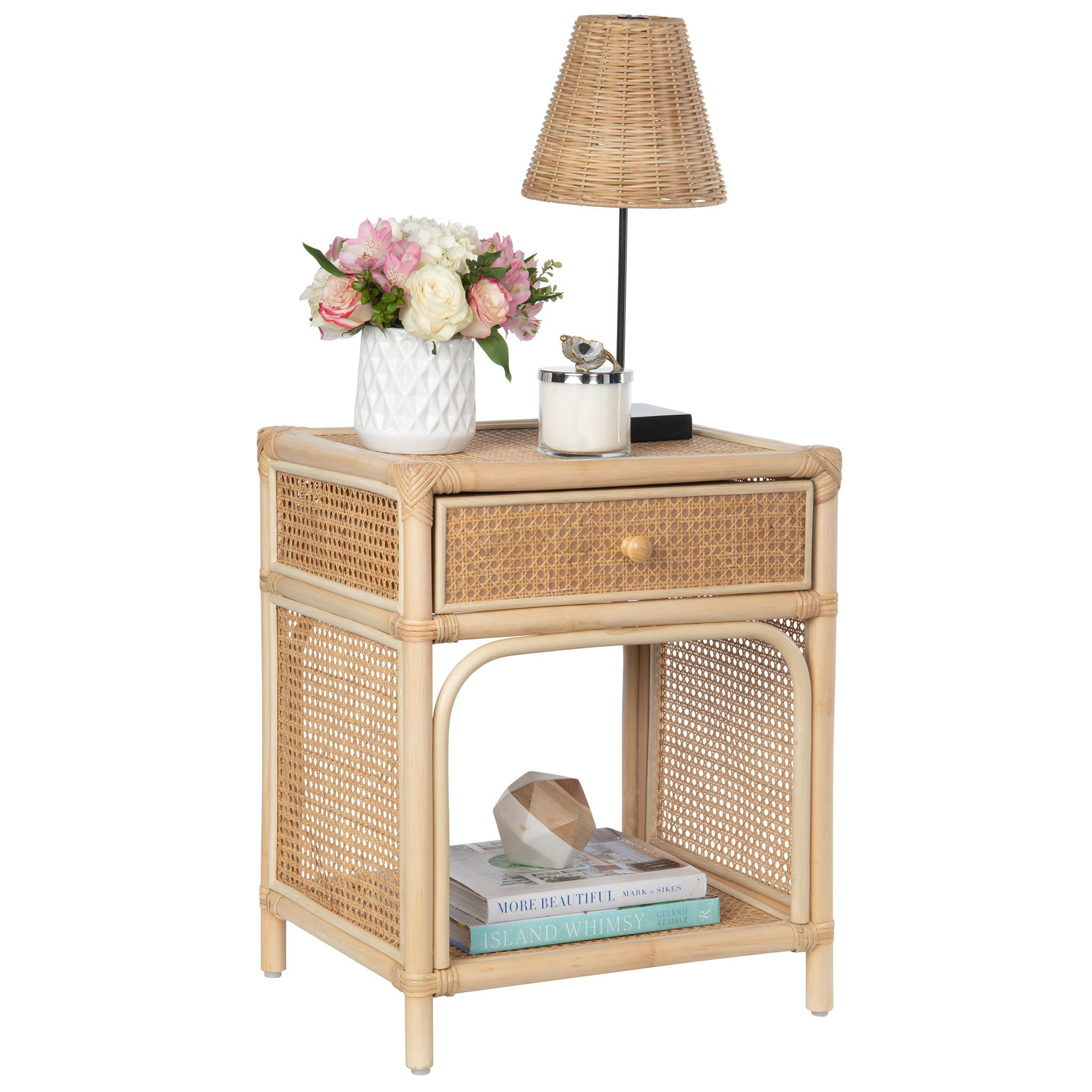 Bayou Breeze Delaria Wicker / Rattan Nightstand - Wayfair Canada