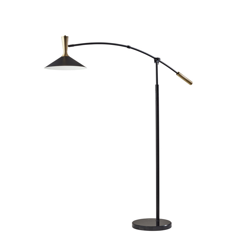 Corrigan Studio® Sahrye 81" LED Arched/Arc Floor Lamp "& Reviews" | Wayfair