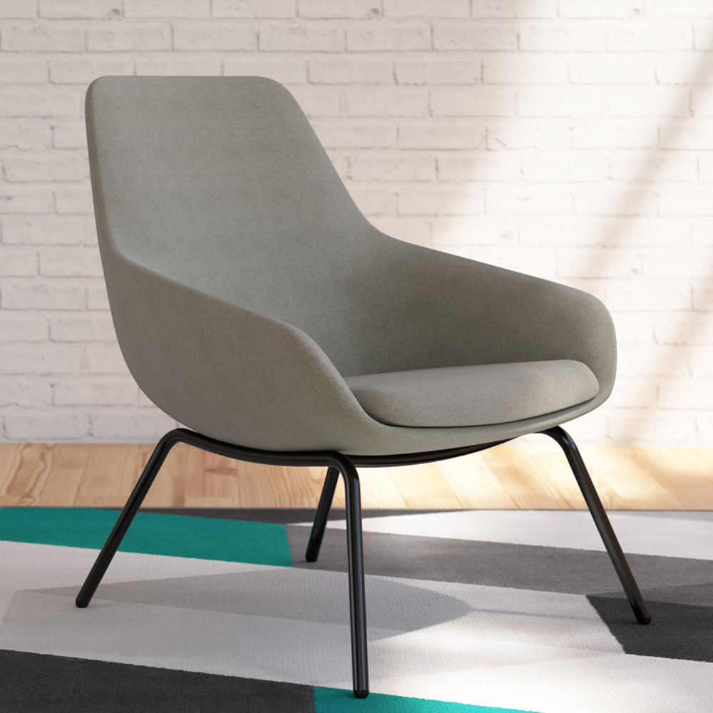 9to5 Seating Lilly Upholstered Lounge Chair from 9to5 Seating | Wayfair