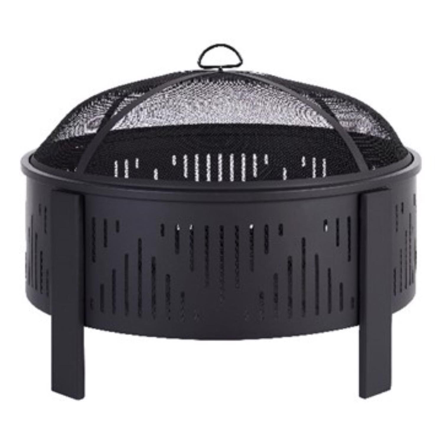 Latitude Run® Steel Round Wood Fire Pit 29" W | Wayfair