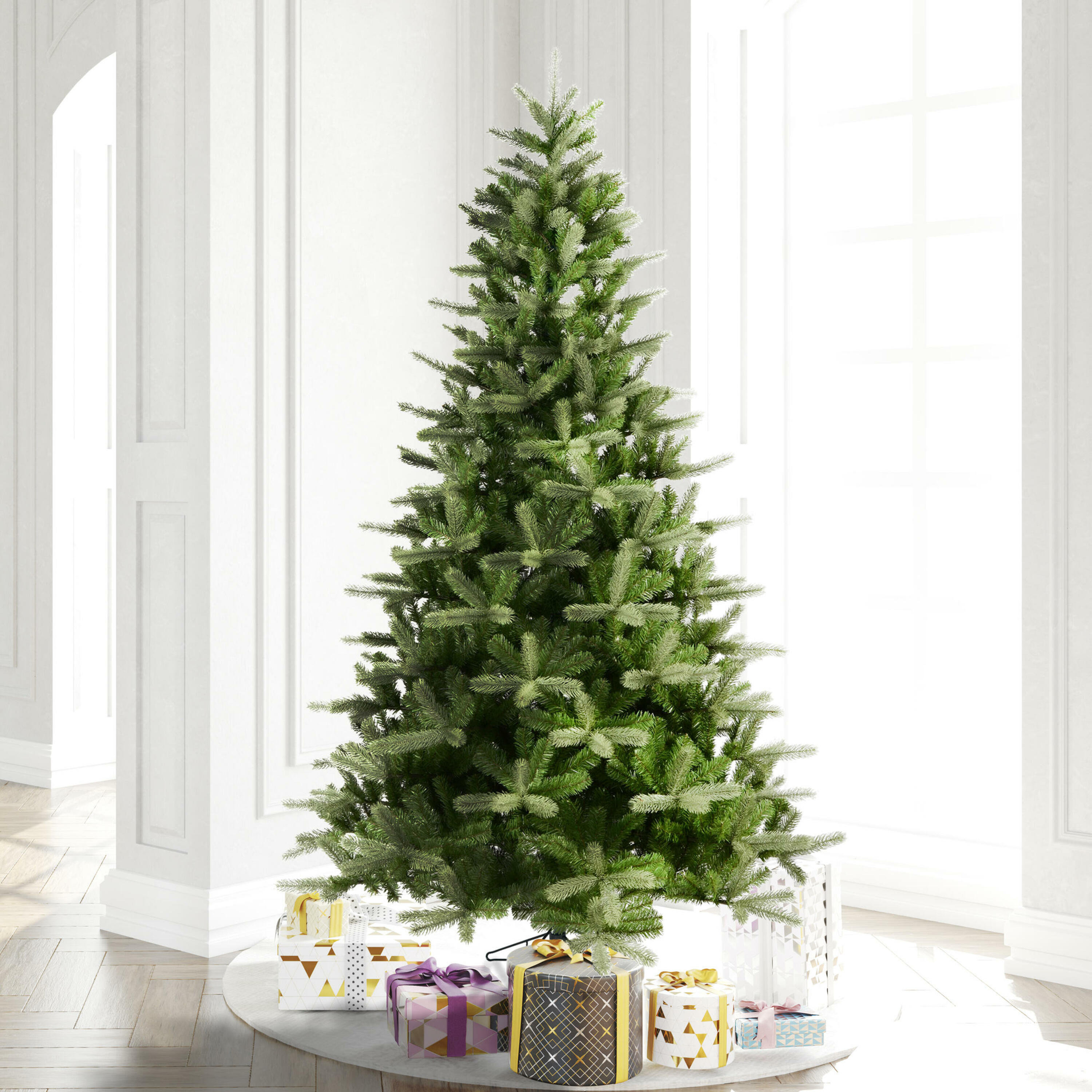 The Holiday Aisle® King Green Spruce Artificial Christmas Tree with ...