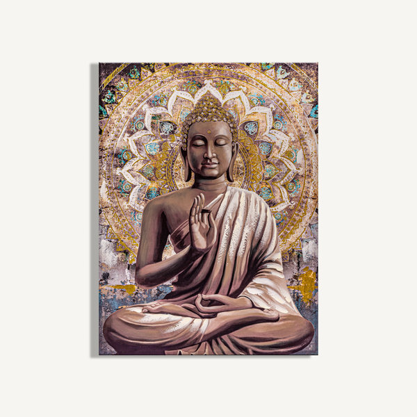 Latitude Vive Buda Mandala - Wrapped Canvas Graphic Art | Wayfair.co.uk