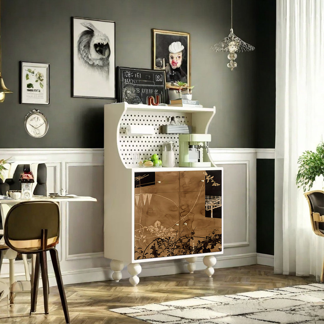 Ruthber Solutions Multifunctional art retro accent cabinet | Wayfair