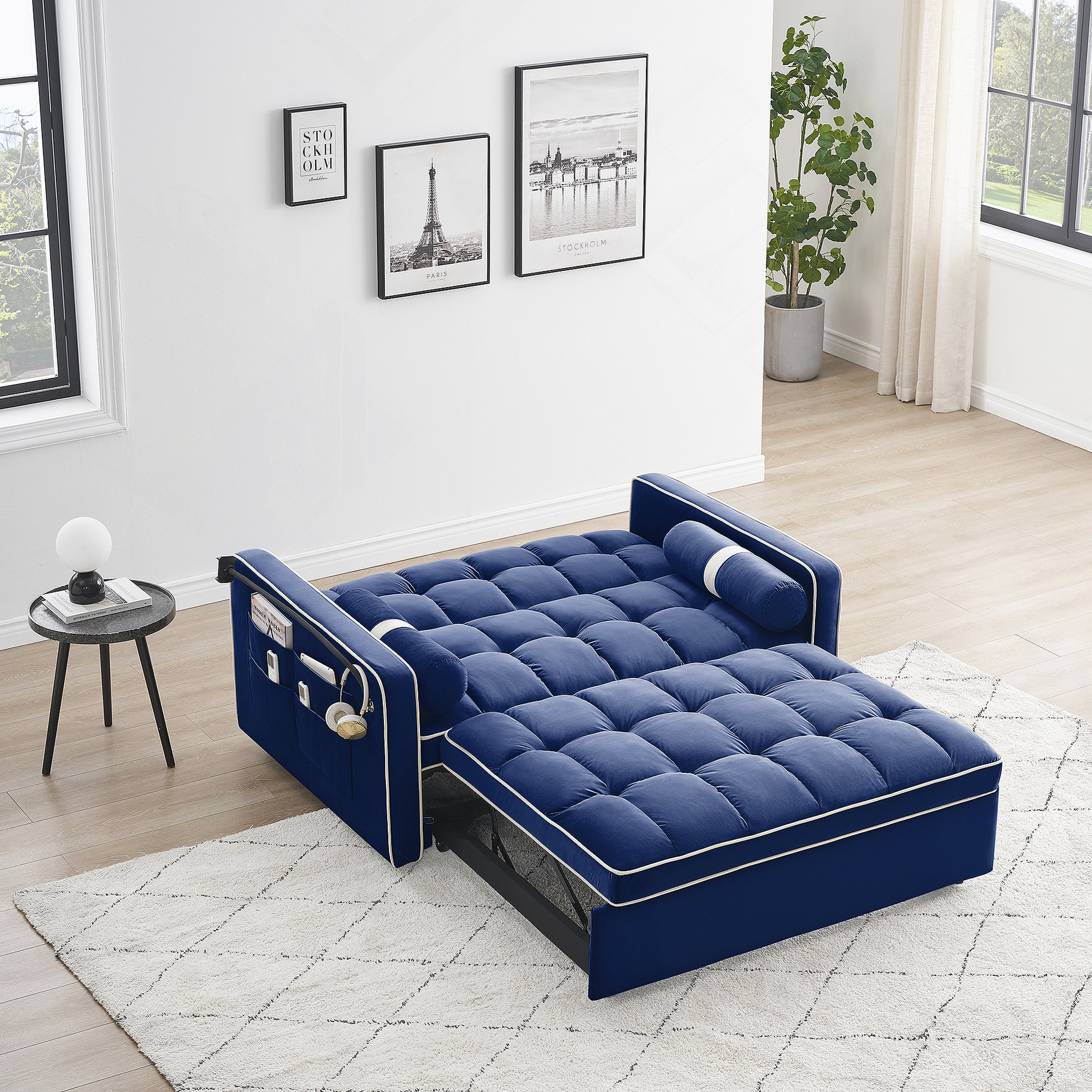 BOSTINS Versatile Convertible Sofa Bed With Premium Materials And ...