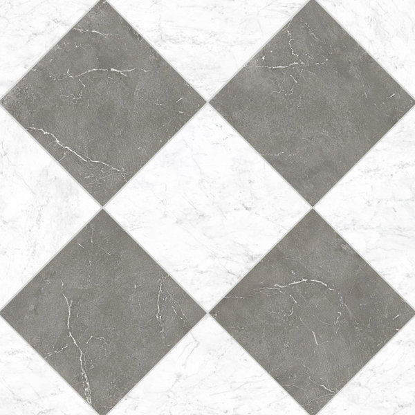 Tilefy Ravenna Checkerboard 12X12 Wall and Floor Tile | Wayfair