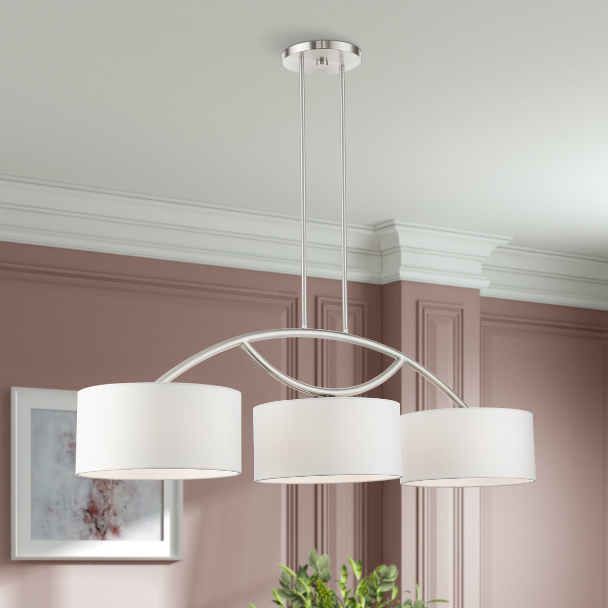 Hokku Designs Konur 3 - Light Kitchen Island Drum Pendant & Reviews ...