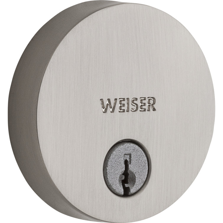 Weiser Uptown Deadbolt - Grade 1 Mechanical Deadbolts Satin Nickel ...