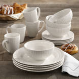 Safdie & Co. Inc. Porcelain China Dinnerware Set - Service for 4 ...