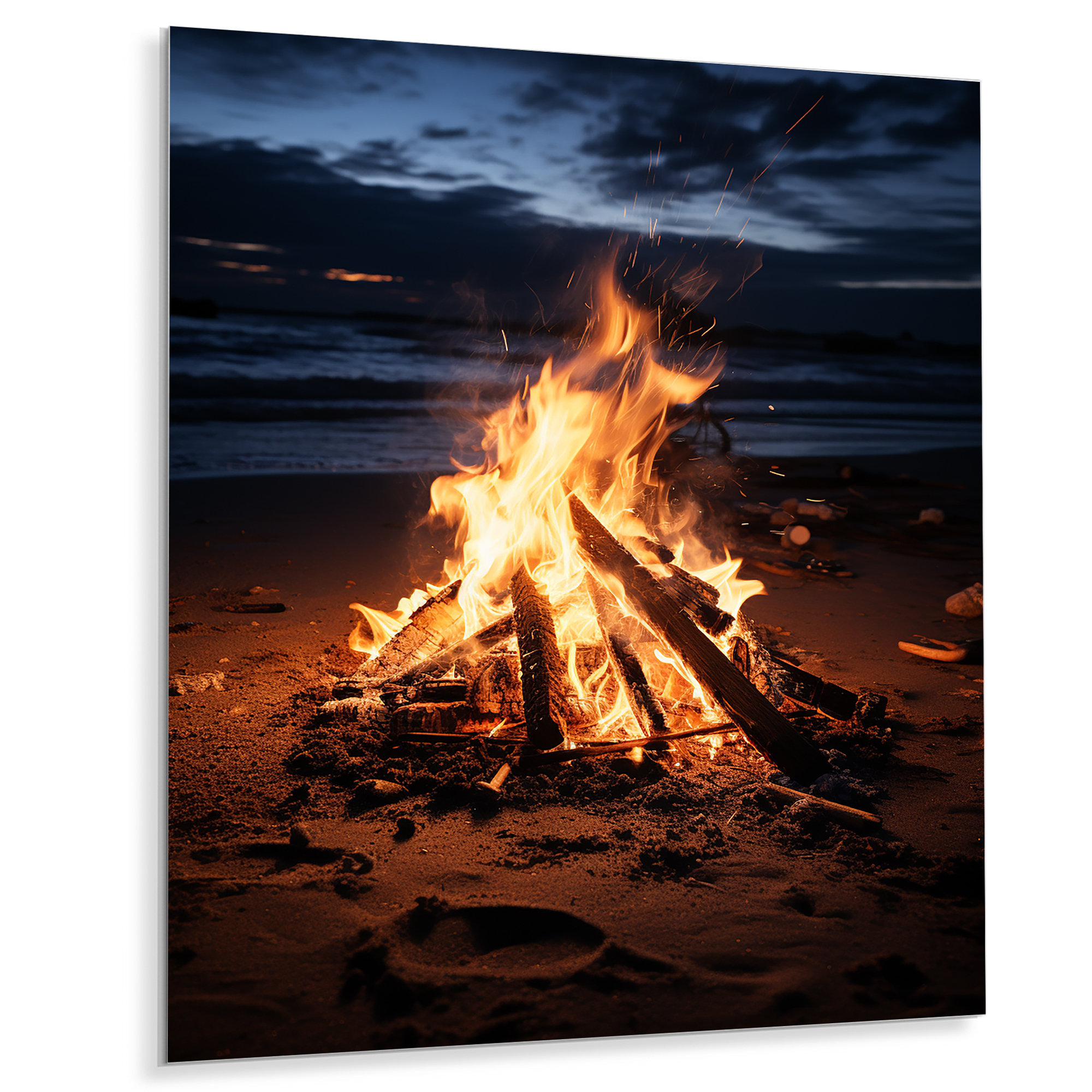 Latitude Run® Beach Beach Bonfire Bliss - Nautical & Beach Metal Wall ...