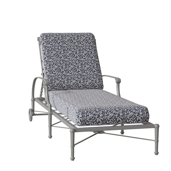 Delphi 32'' Outdoor Aluminum Chaise Lounge | Birch Lane
