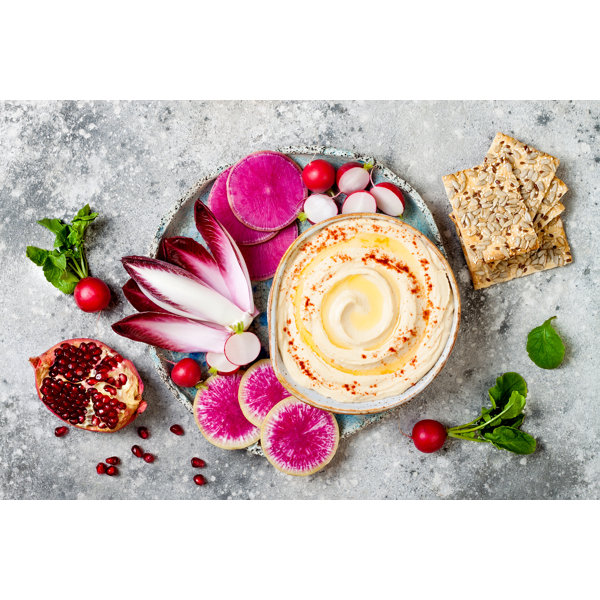 Ebern Designs Homemade Hummus by Sveta_zarzamora - Wrapped Canvas ...