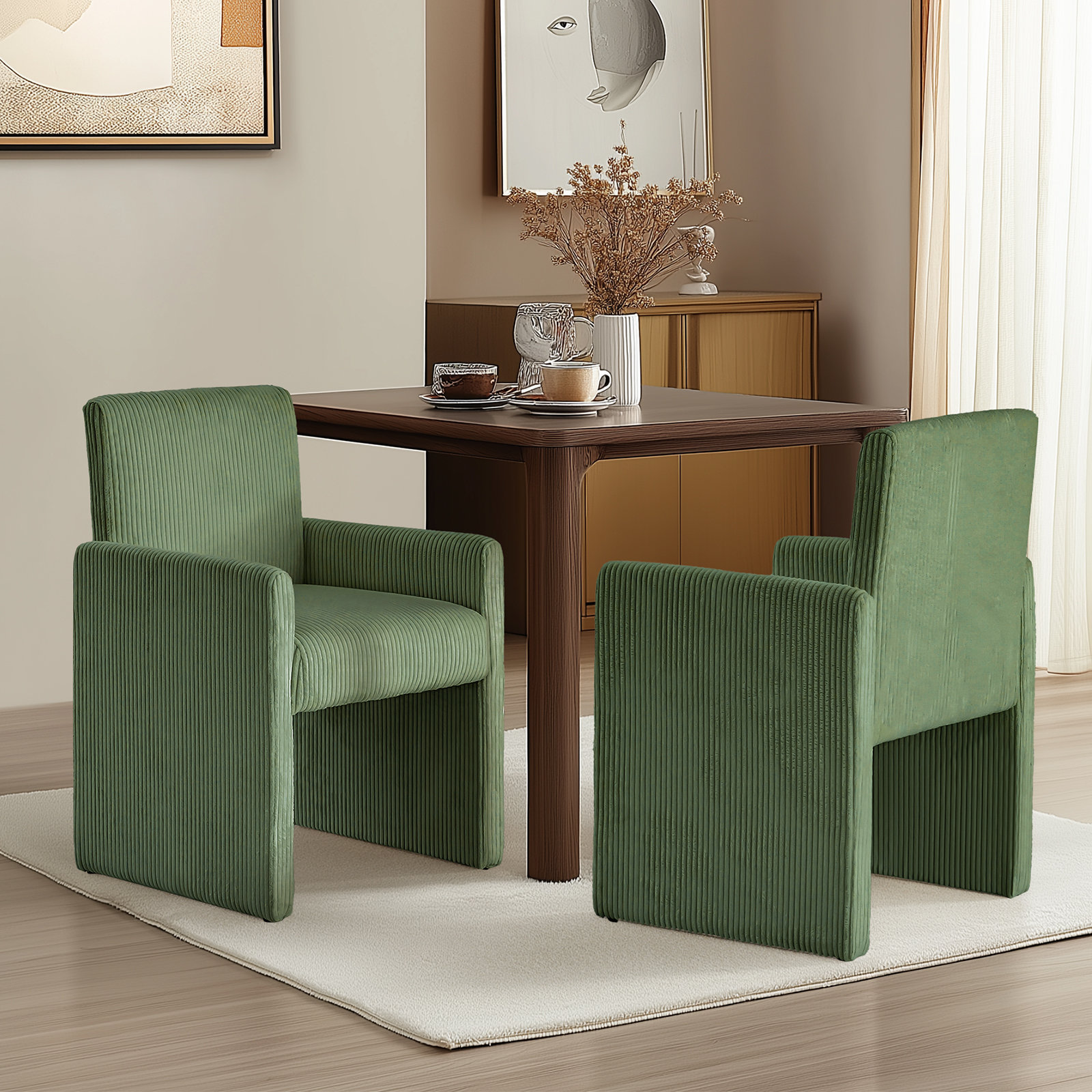 Hokku Designs Upholstered Dining Armchair | Wayfair