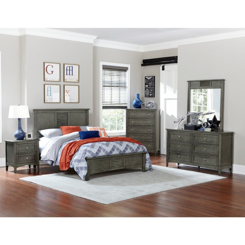 August Grove® Ashauna 2 - Drawer Nightstand in Gray & Reviews | Wayfair