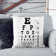 East Urban Home Eye Test Chart Typography Scatter Cushion | Wayfair.co.uk