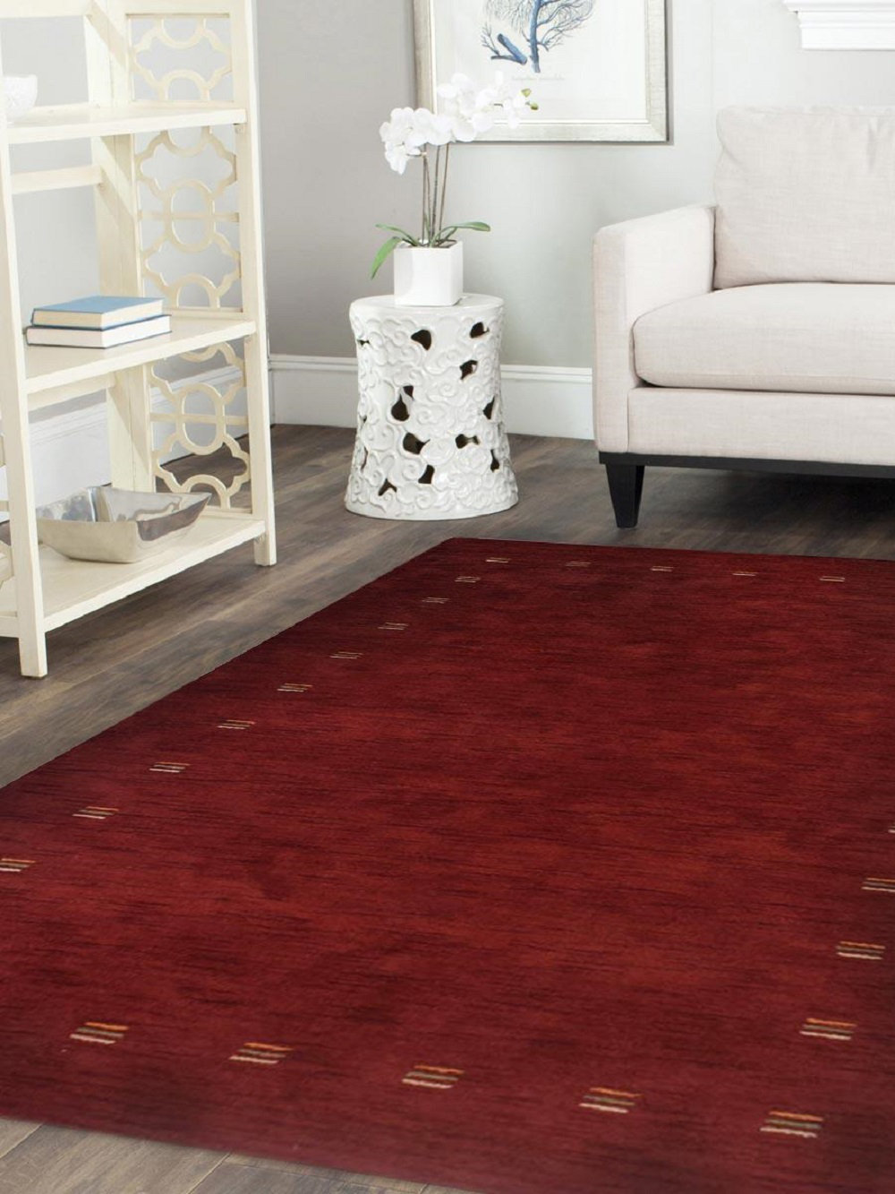 Bloomsbury Market Ampthill HAND KNOTTED LOOM WOOL ECO-FRIENDLY AREA ...