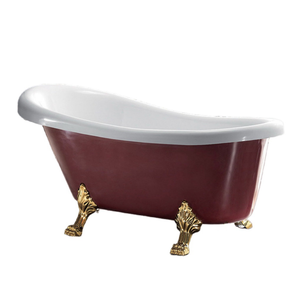 moonlight design Simple And Modern Acrylic Bathtub 62.99 x 31.5 Bathtub ...