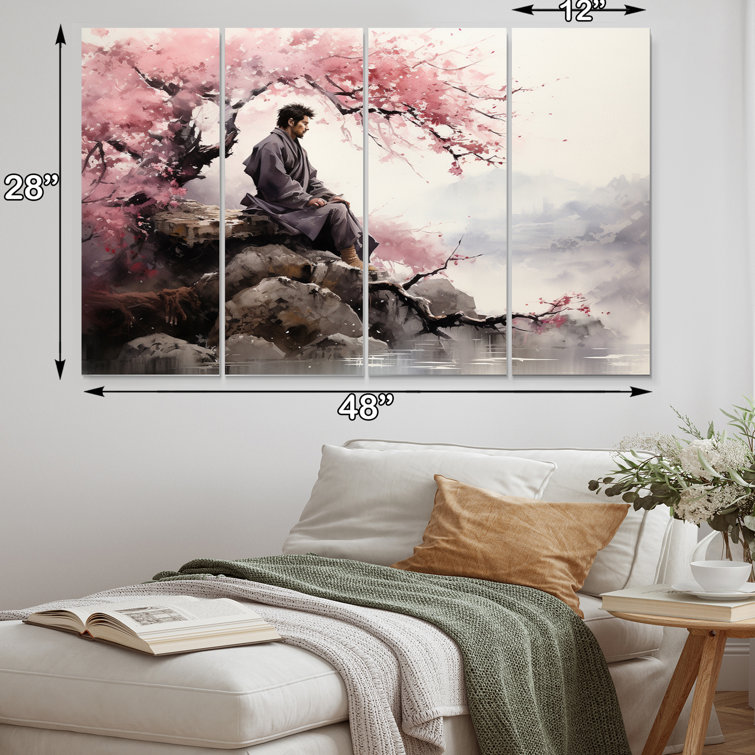 DesignArt Asian Art Samurais Resolve VIII - Asian Metal Wall Decor Set ...
