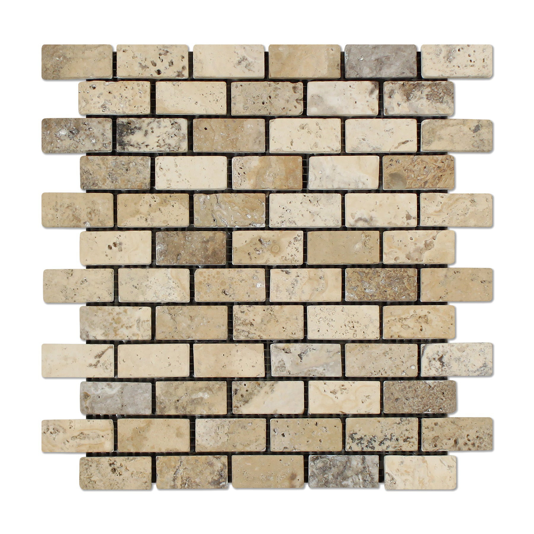 Stone & Tile Shoppe, Inc. Philadelphia Travertine Brick Joint Mosaic ...