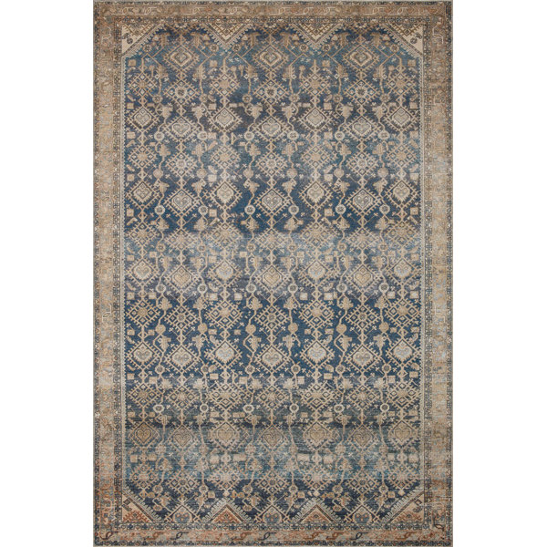 Magnolia Home by Joanna Gaines x Loloi Lenna Indigo / Natural Area Rug ...