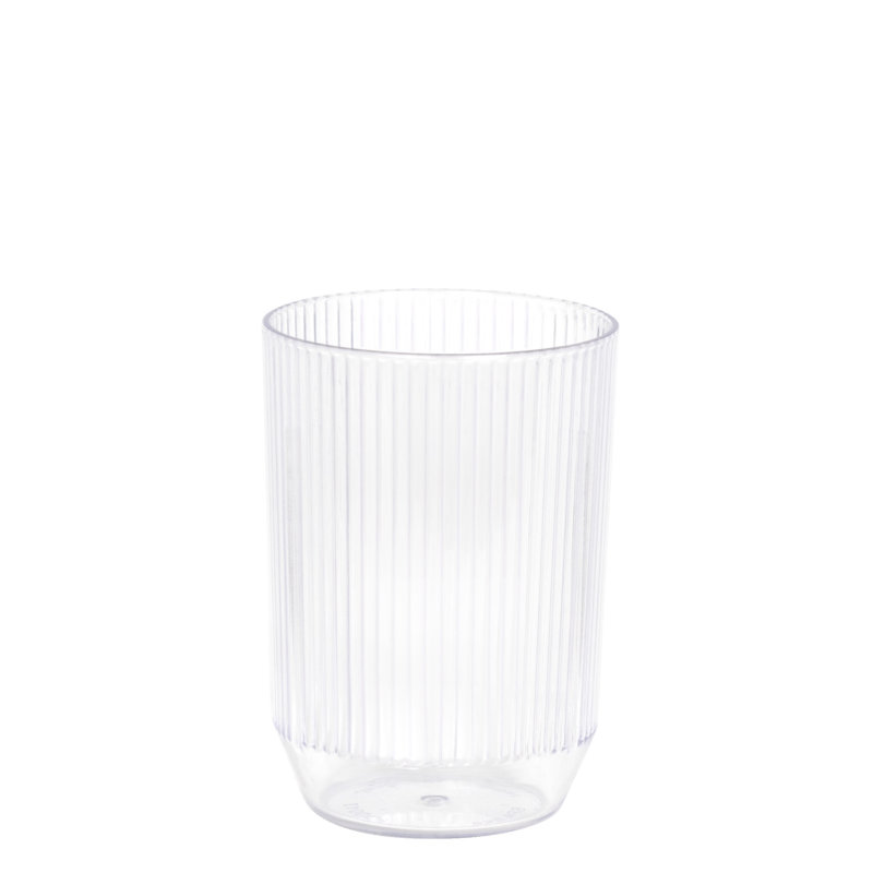Front Of The House Plastic Fluted Drinking Glass & Reviews | Wayfair