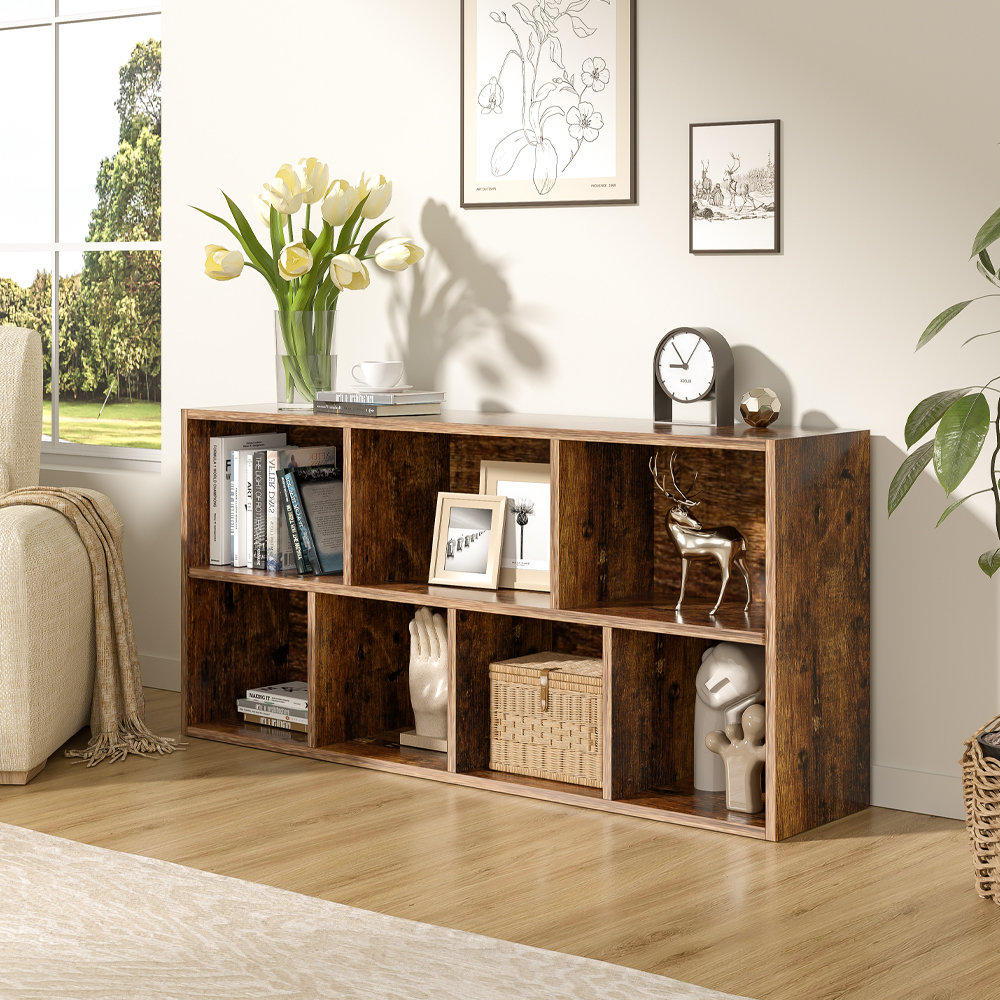 Alpen Home Nessa 106cm Wide Direct Cube Wooden Bookcase Organizer ...