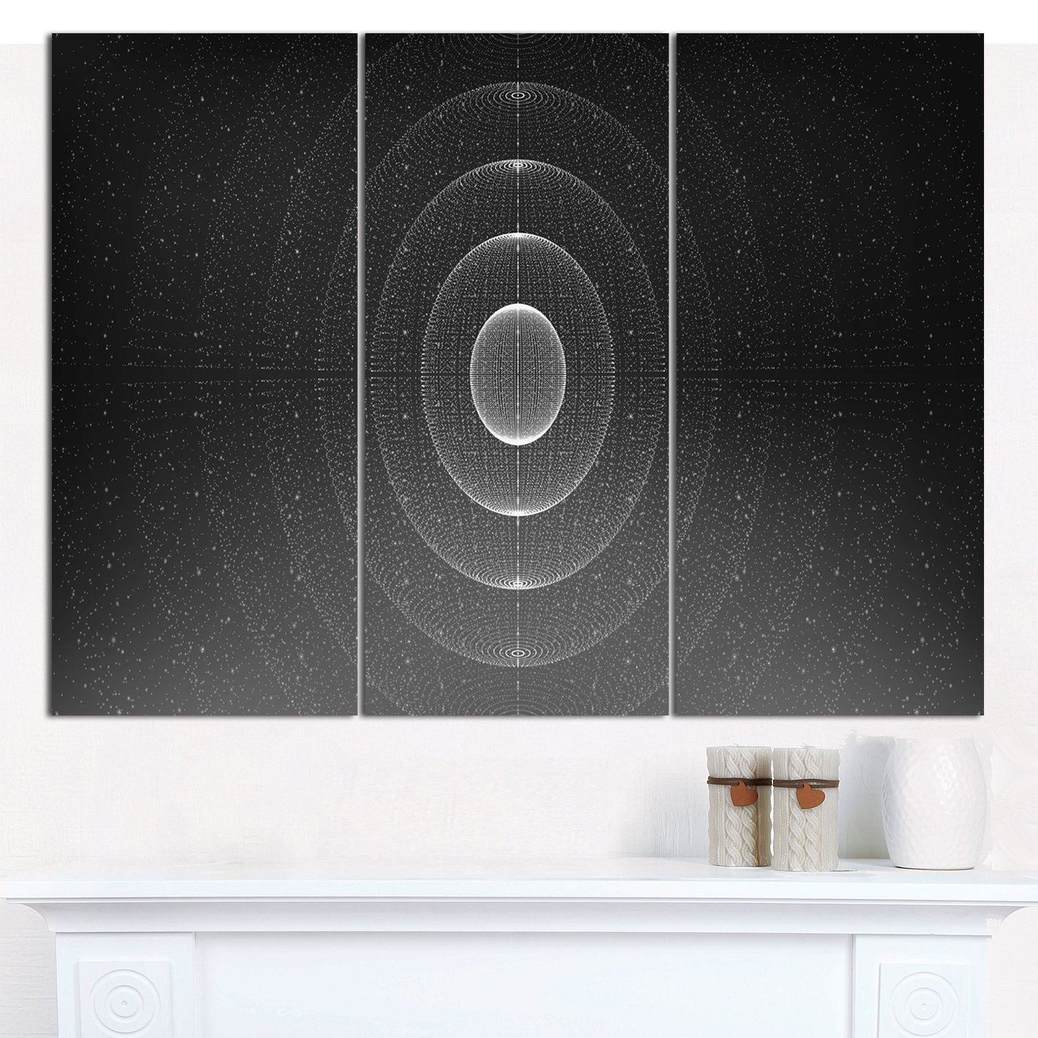 Design Art 'Vector Interstellar Space Background' Graphic Art Print ...