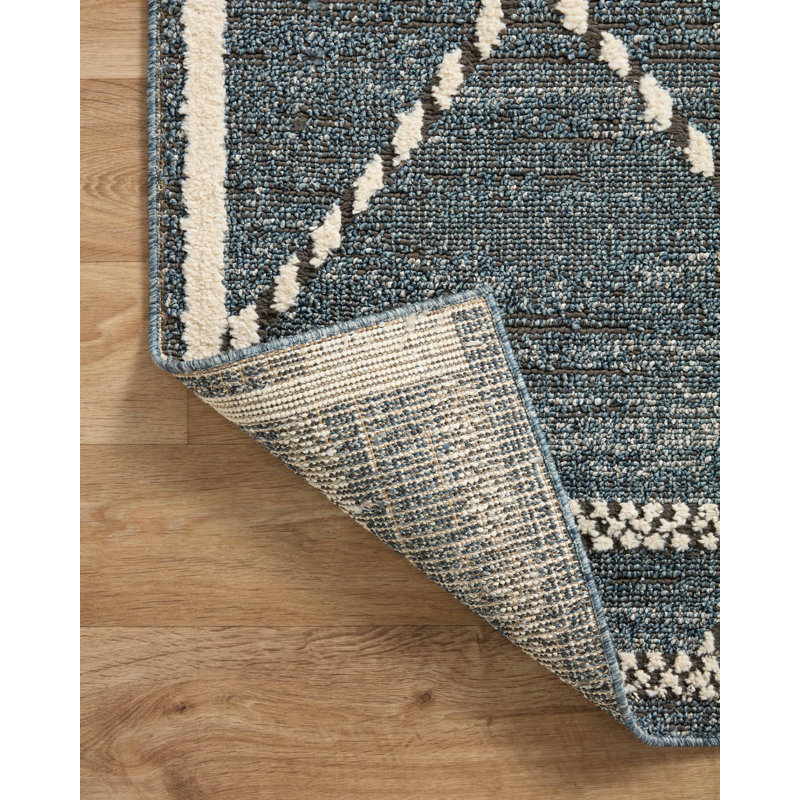 Foundry Select Hamidou Denim/Charcoal Rug | Wayfair
