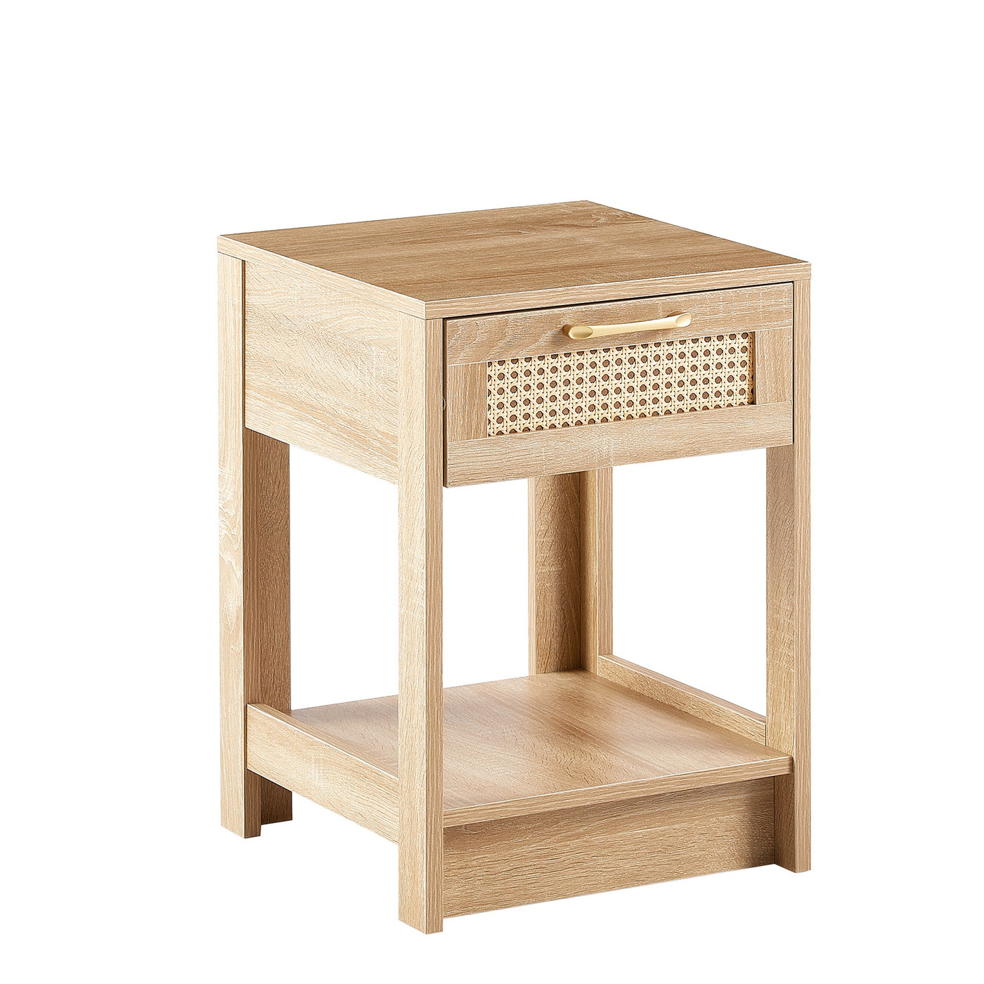 GZMWON Wood Style 1 - Drawer Nightstand Night Side Table End Table Side ...