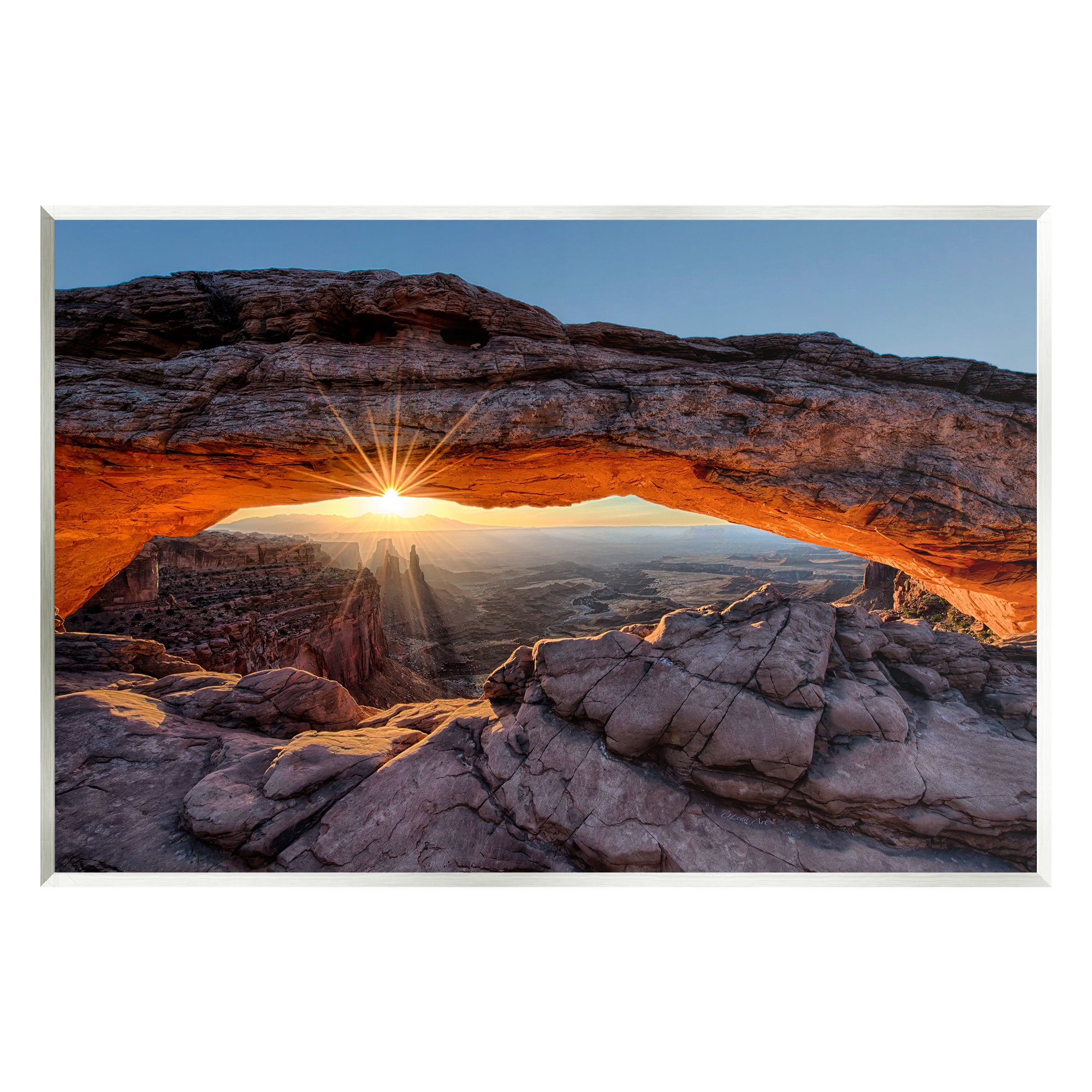 Stupell Industries Axe-037-Wood Desert Mesa Arch Landscape On MDF by ...