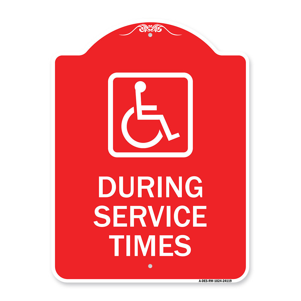 Signmission Designer Series Sign - During Service Times (With Graphic ...
