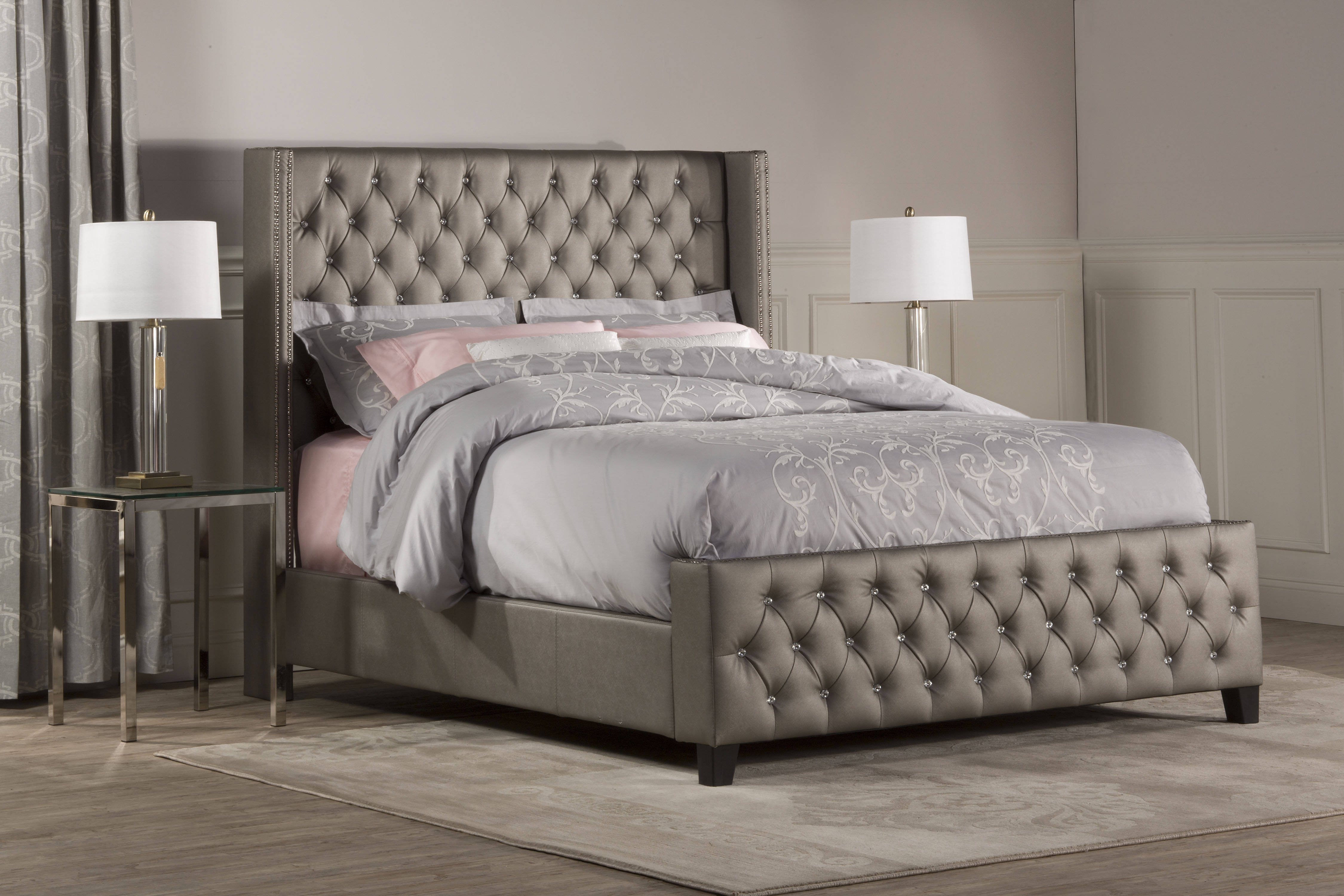 House of Hampton® Munniks Tufted Upholstered Low Profile Standard Bed ...