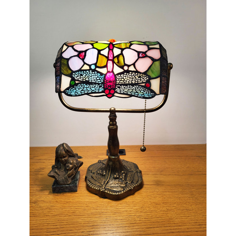 Fine Art Lighting Tiffany Style Dragonfly Antique Piano Lamp | Wayfair